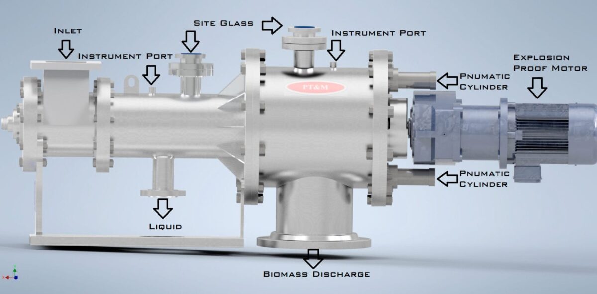 Solvent Recovery Screw Press - Komline